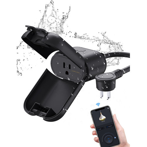 ELEGRP Smart Outdoor Dimmer Plug, Dimmer For Outdoor String Lights ...