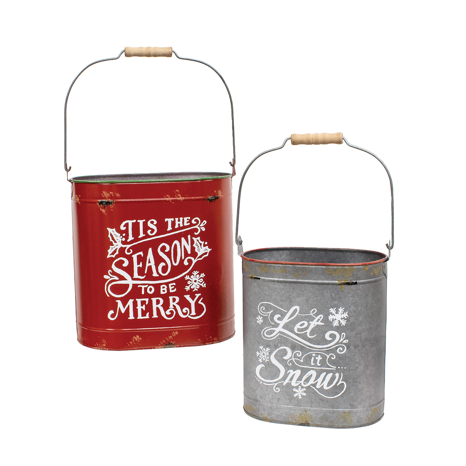 The Holiday Aisle® Metal Bucket | Wayfair