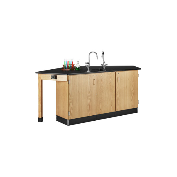 Diversified Woodcrafts Forward Vision I Quick-Ship Workstation with ...