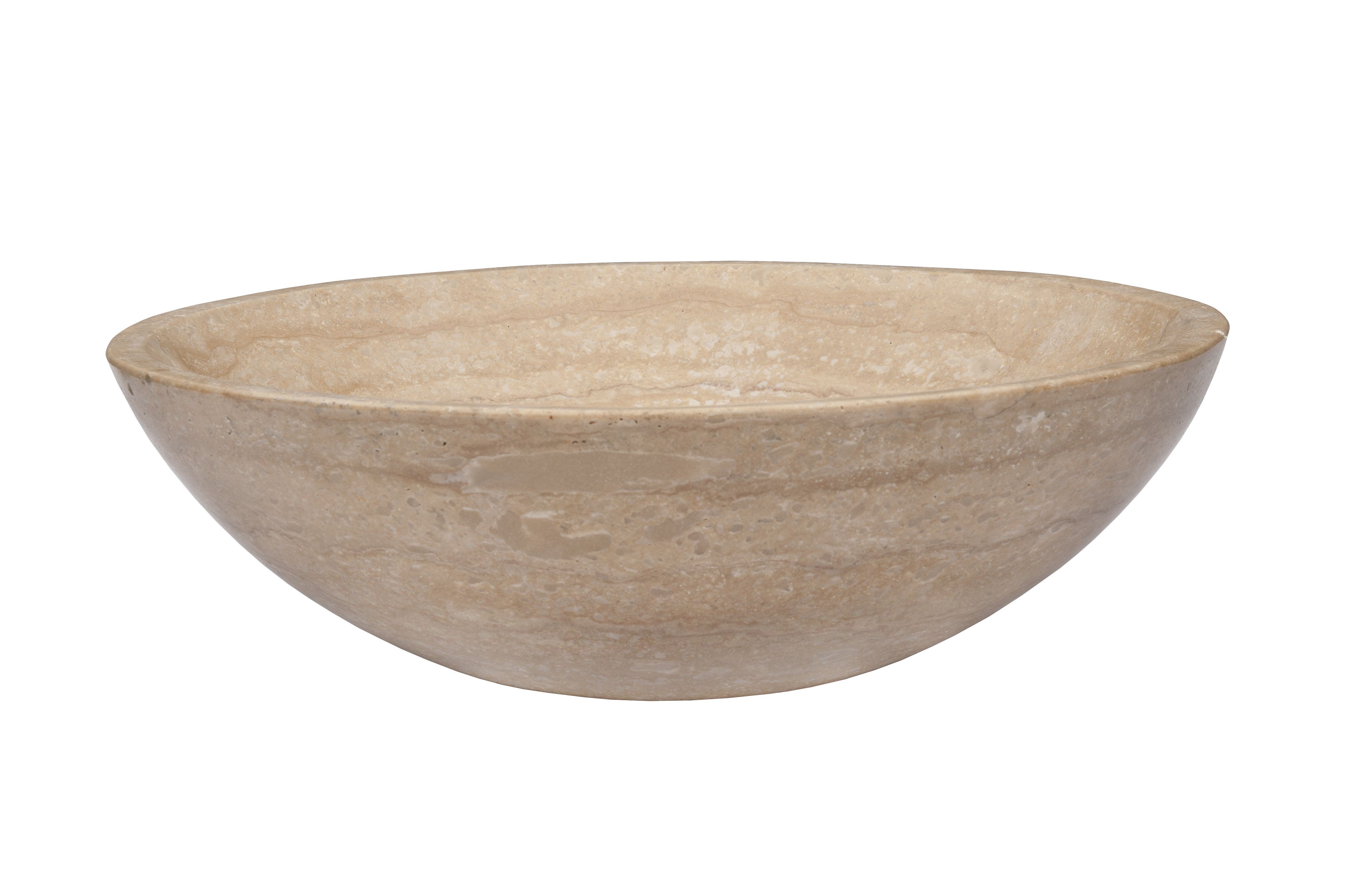 Novatto Stone Circular Vessel Bathroom Sink | Wayfair