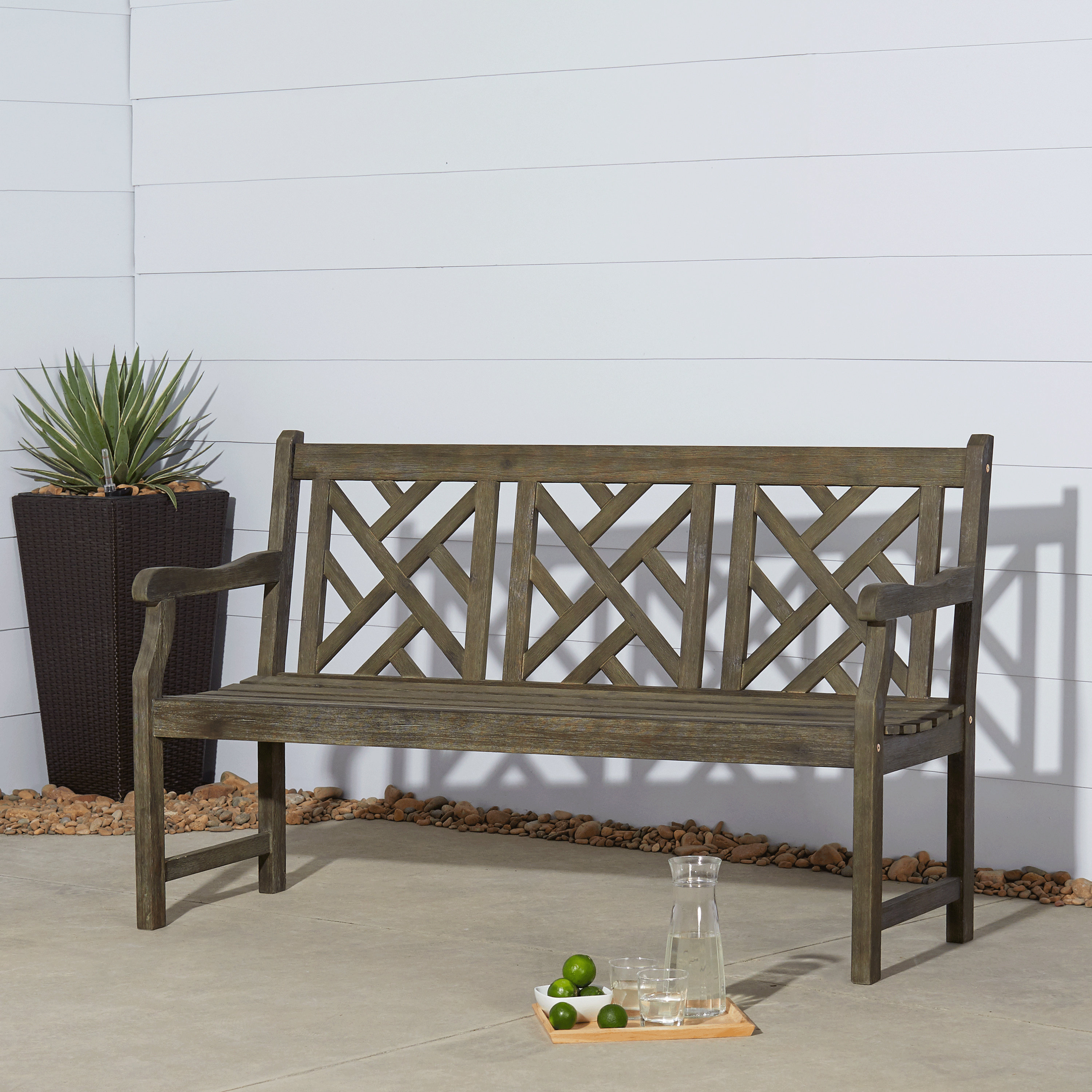 Lark Manor Banc de jardin en bois Aleha et Commentaires - Wayfair Canada