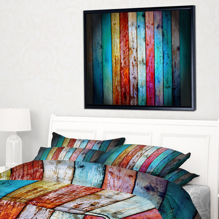 Bless international Vintage Wooden Pattern Painting | Wayfair