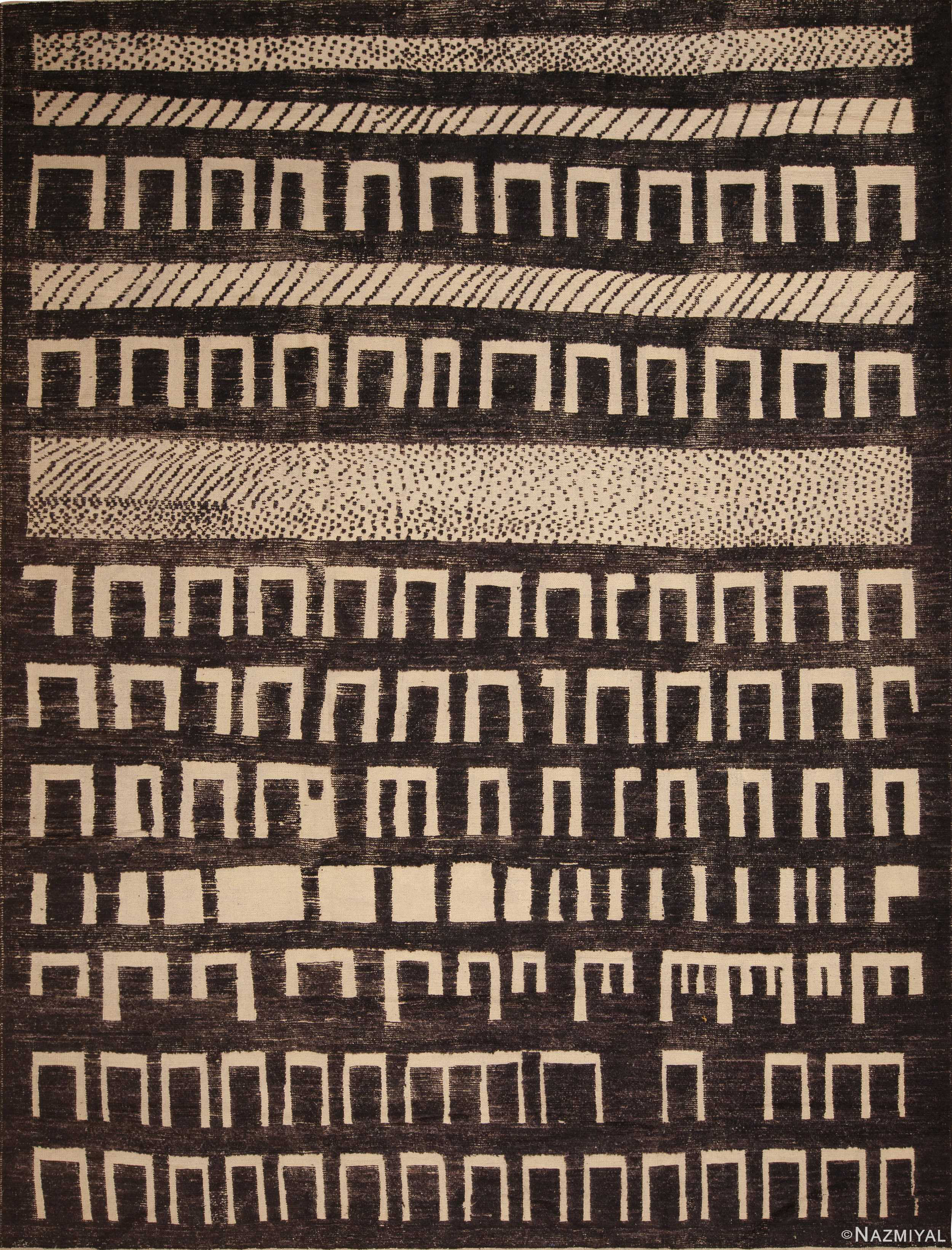 Nazmiyal Collection One-of-a-Kind Bold Tribal Primitive Geometric ...