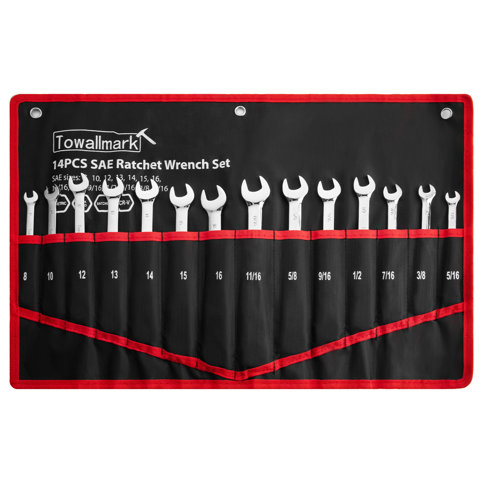 WFX Utility™ 14pcs Metric Flex Head Wrench Set, Combination Wrench Set ...