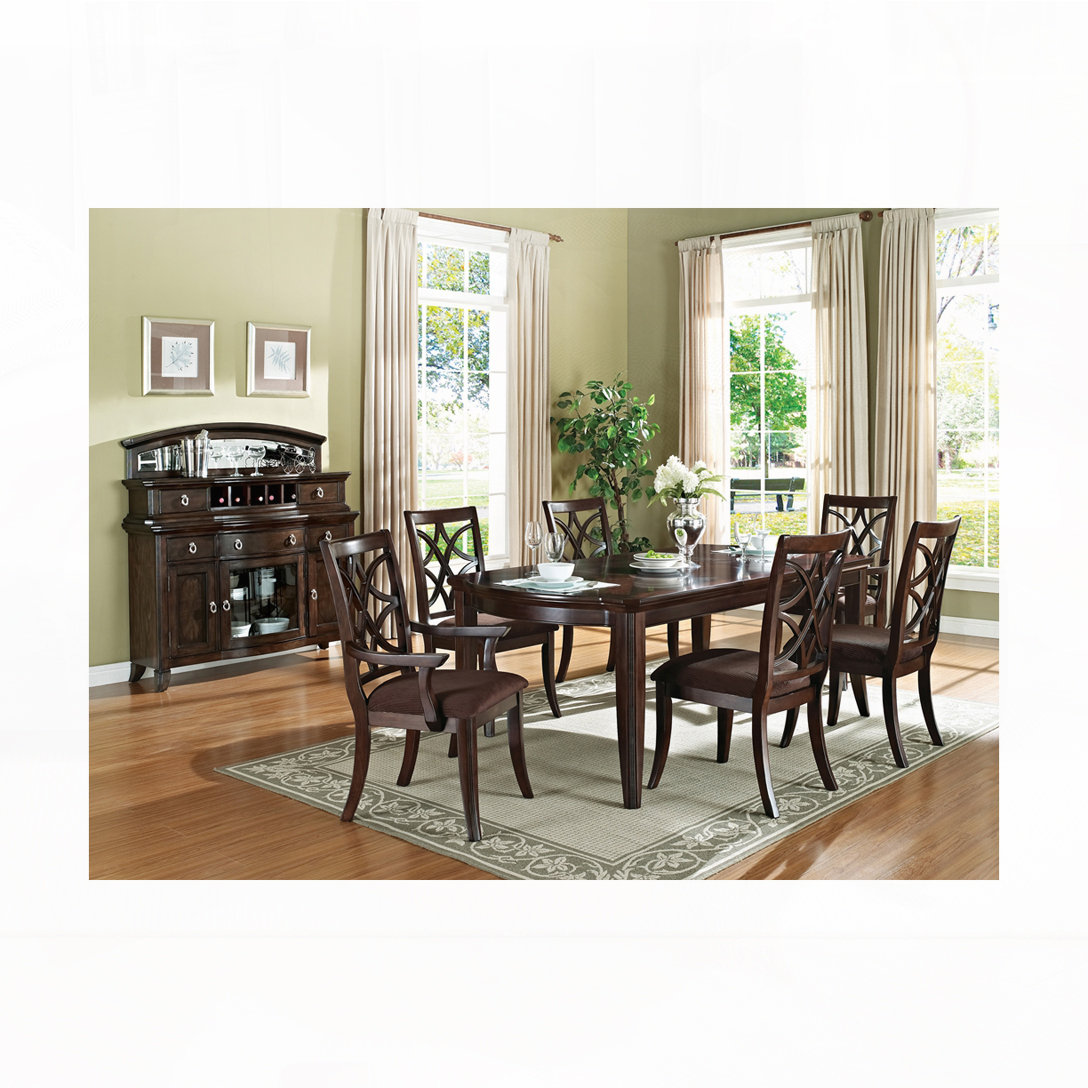 Lark Manor Dark Walnut Finish Dining Table - Wayfair Canada