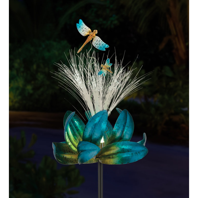 Regal Art & Gift Sparkle Solar Spinner Stake - Dragonfly | Wayfair