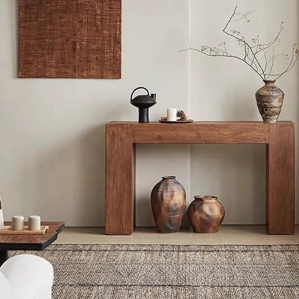 Loon Peak® Modern simple solid wood console table | Wayfair