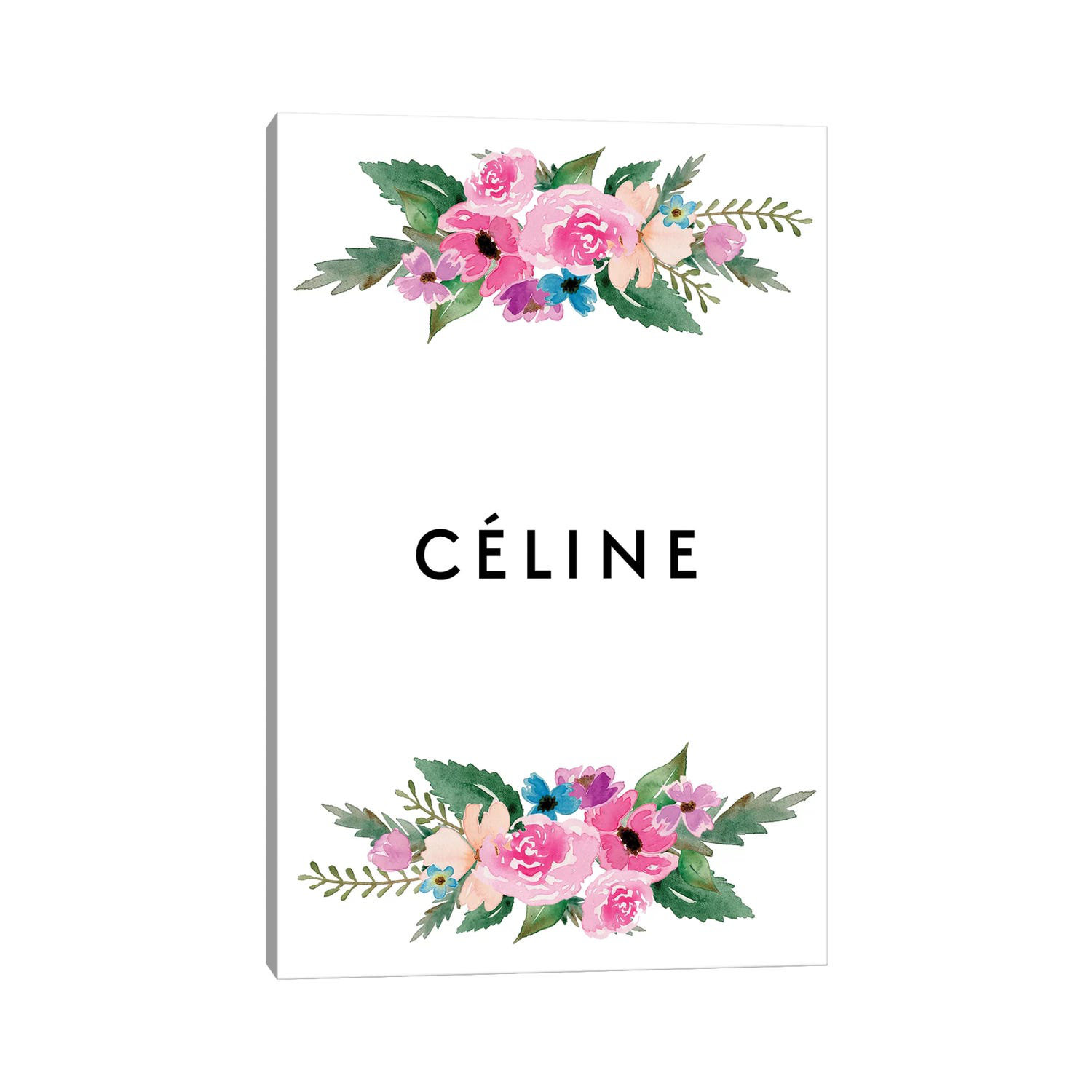 East Urban Home Celine & Flowers by Art Mirano - Wrapped Canvas ...