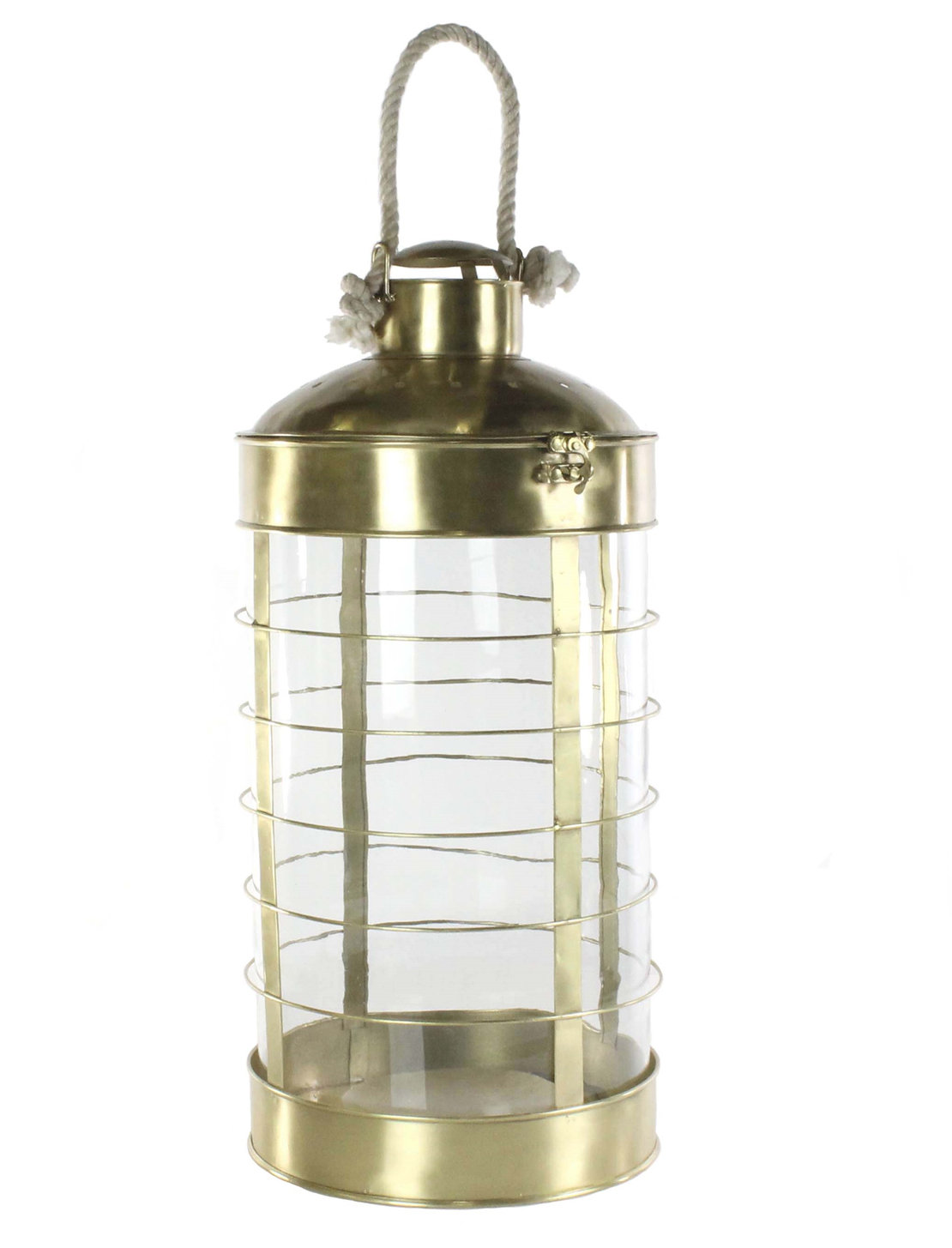 Breakwater Bay Verona Tall Glass Lantern | Wayfair