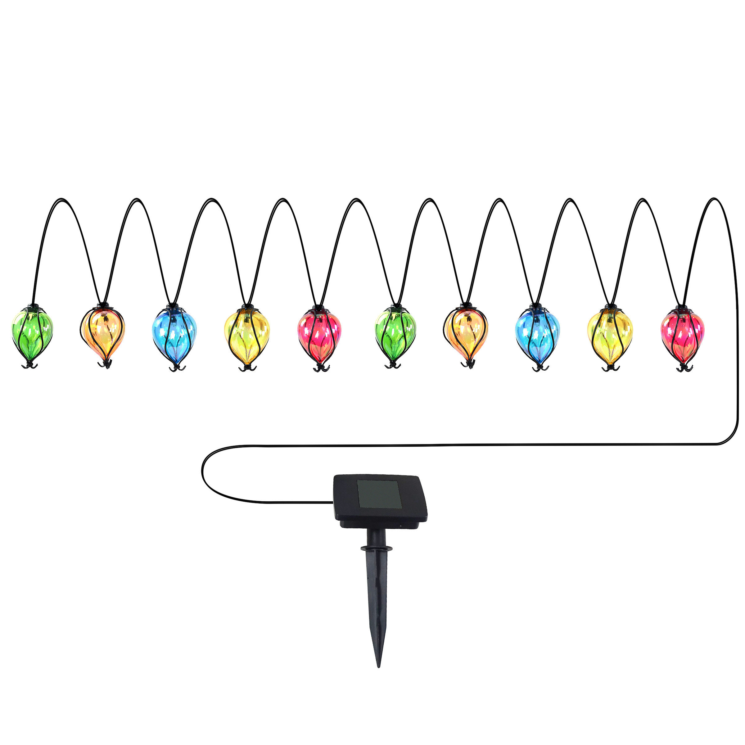 Ebern Designs Mallus Outdoor 10 - Bulb 2'' LED Novelty String Light ...