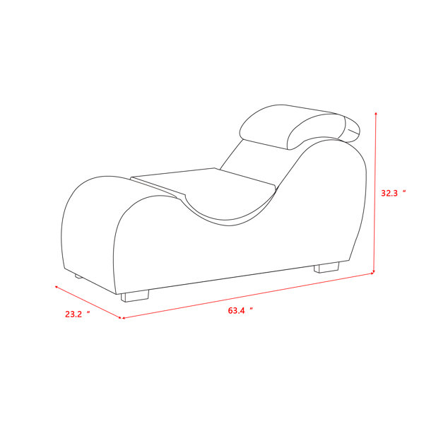 Ivy Bronx Stylish Chaise Lounge For Yoga, Suitable For Stretching ...