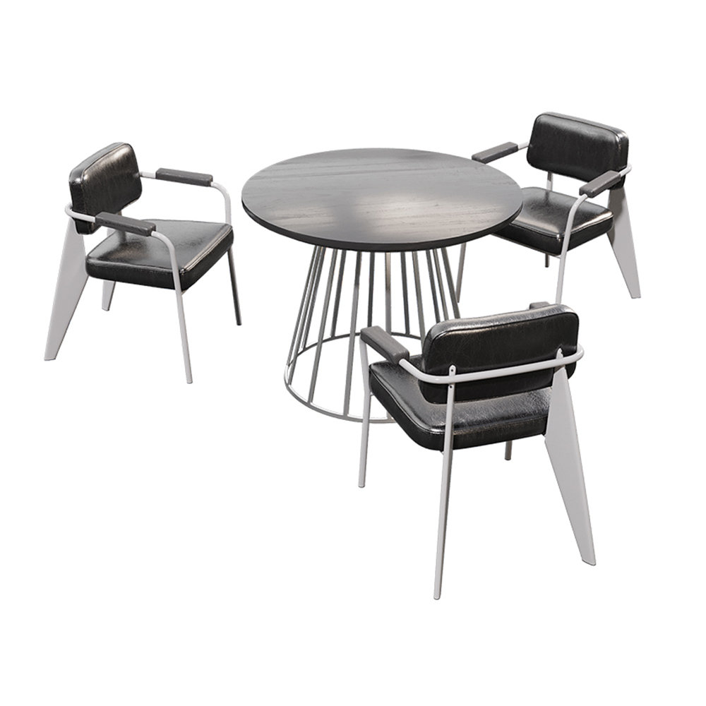 17 Stories Scheld Round 39.4'' Dining Set | Wayfair