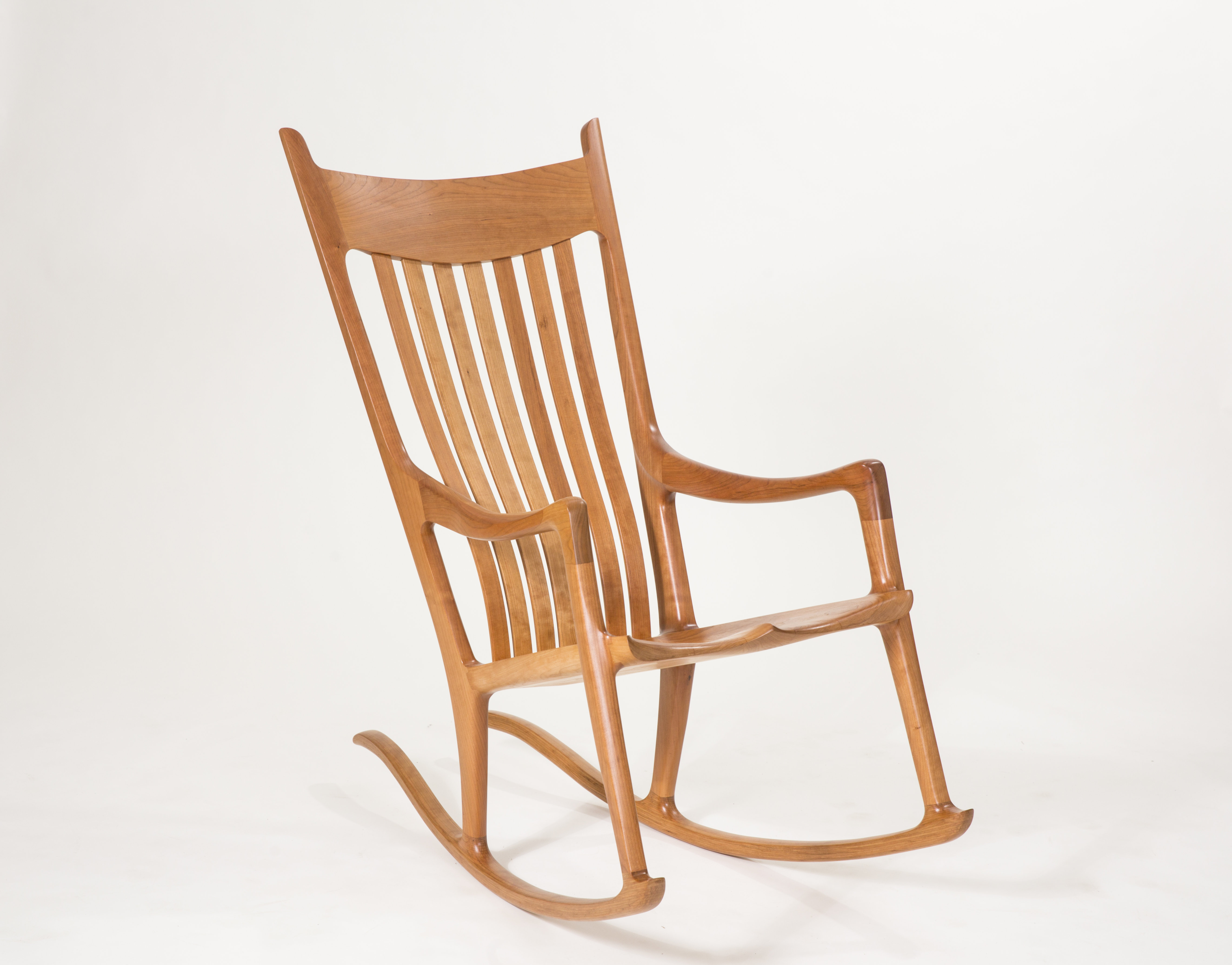 Ethan Hutchinson woodworker Rocking Solid Wood Rocking Chair | Wayfair