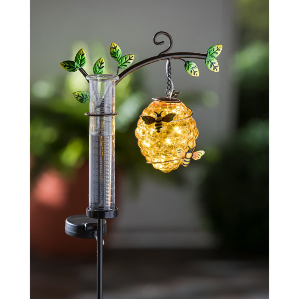 August Grove® Caisha Insects Garden Stake - Solar Powered | Wayfair