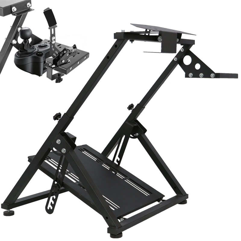 Anman Racing Wheel Stand, Adjustable Foldable Steering Wheel Stand ...