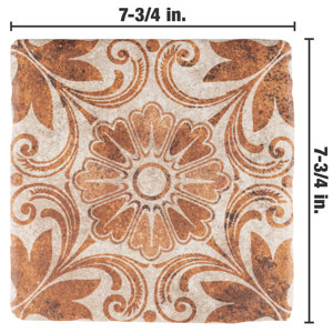 Merola Tile Costa 8" x 8" Ceramic Patterned Wall & Floor Tile & Reviews ...