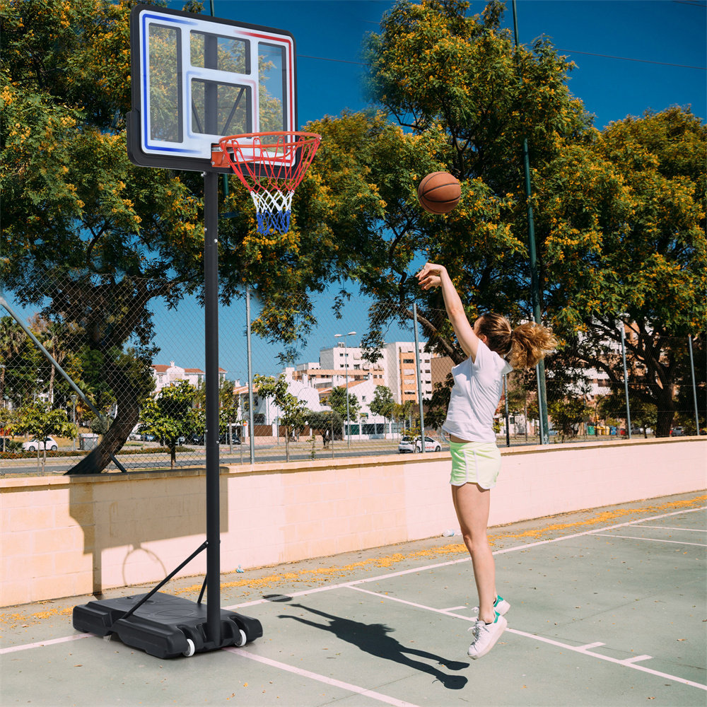Norbi Height Adjustable 43.5" Metal Basketball Hoop - Wayfair Canada