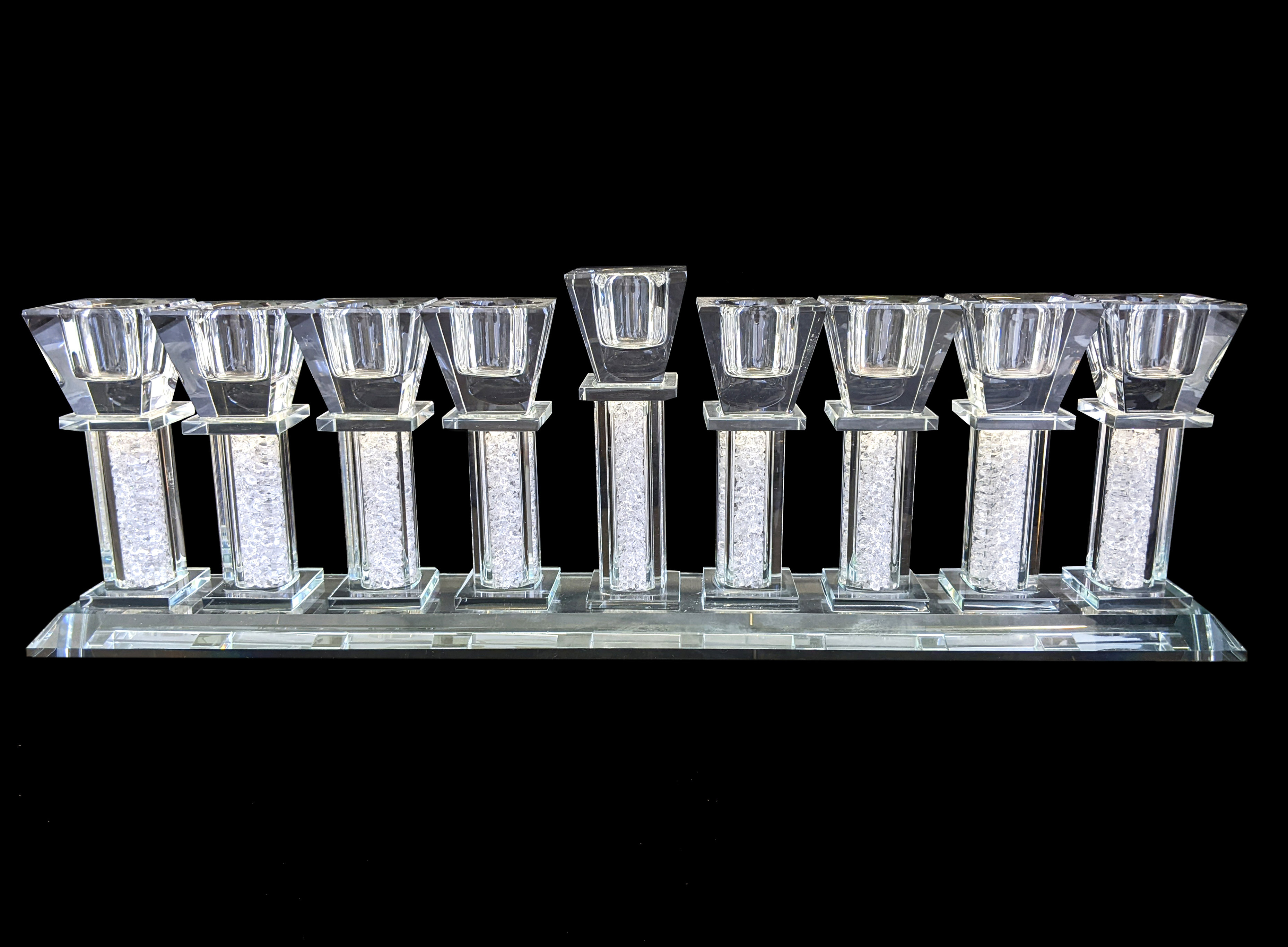The Holiday Aisle® Elegant Crystal Menorah | Wayfair