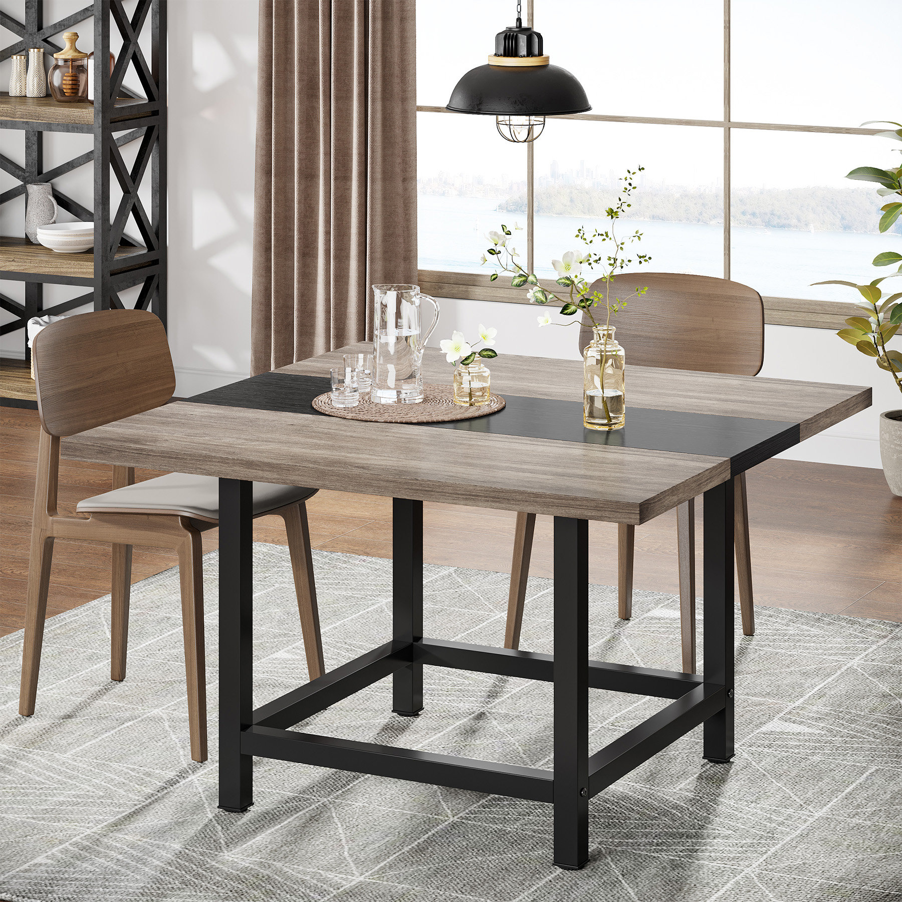 Ebern Designs Dosapati 39" Iron Square Dining Table for Small Space ...