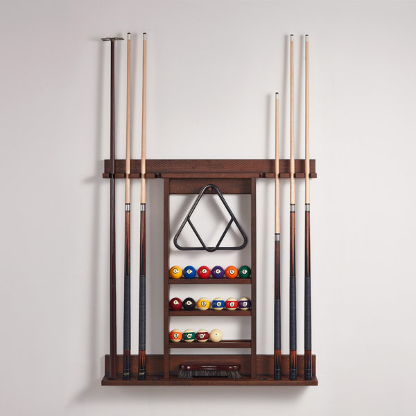 HB Home Billiard Wall Rack by HB Home & Reviews | Wayfair