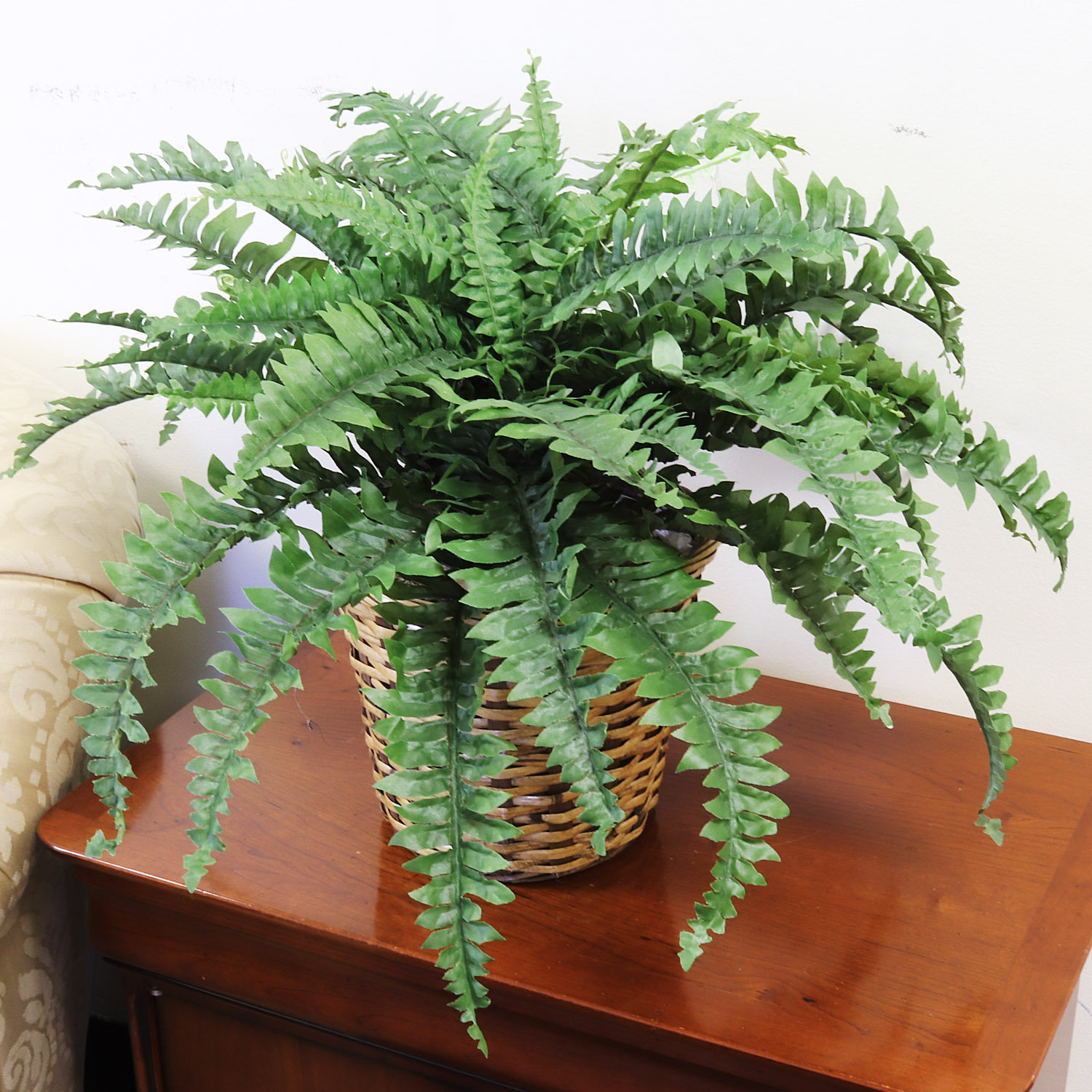 Gracie Oaks Realistic Faux Green Fern Plant - Artificial Fern for ...