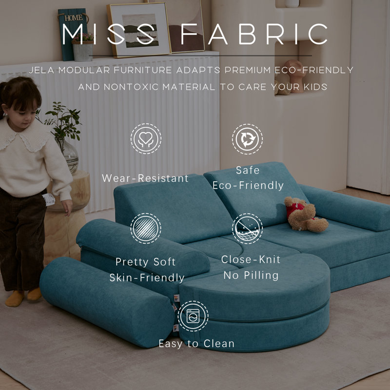 Jela Kids 9.4'' Club Chair and Ottoman | Wayfair