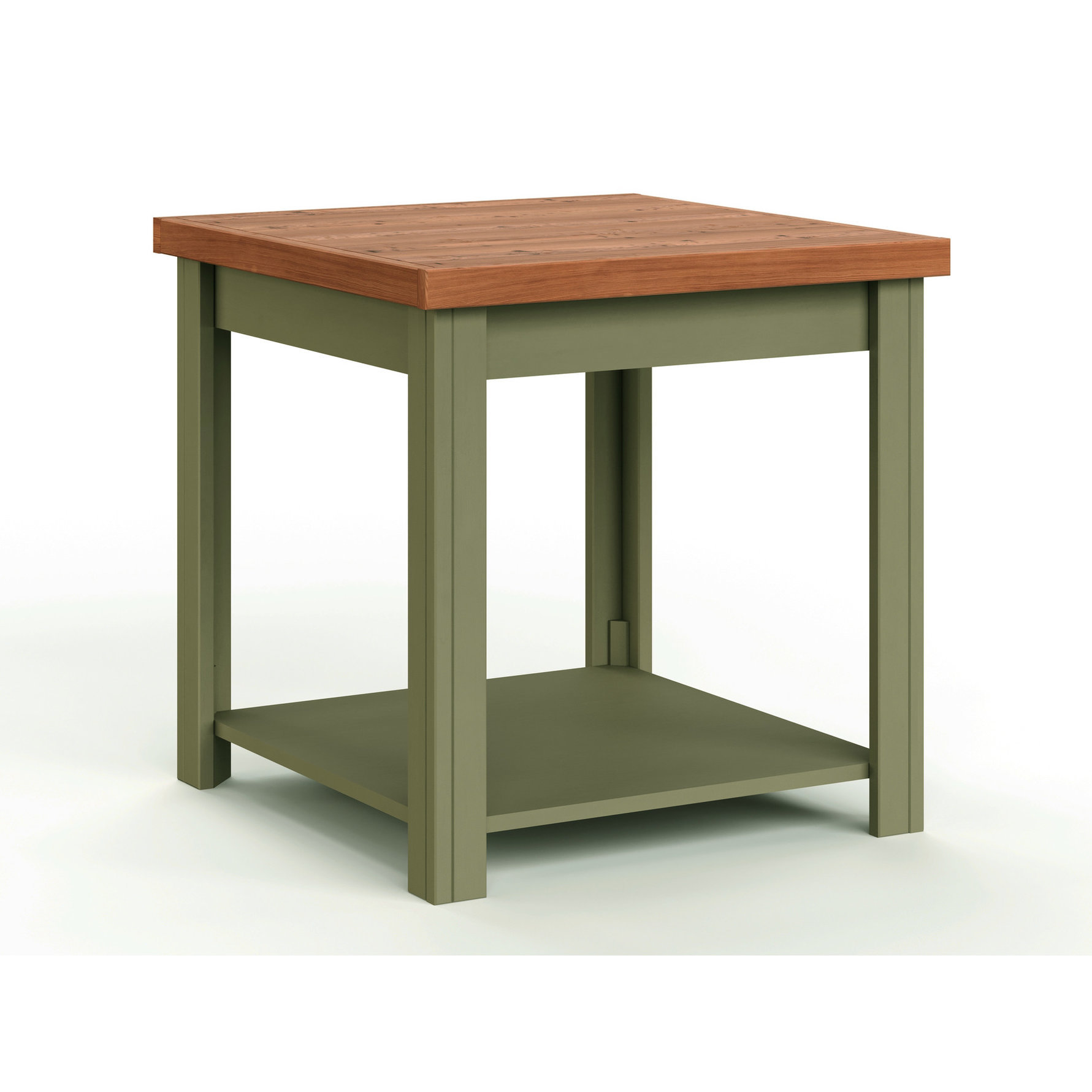 Latitude Run® 24" Side Table With No Assembly, Sage And Fruitwood, Wood ...