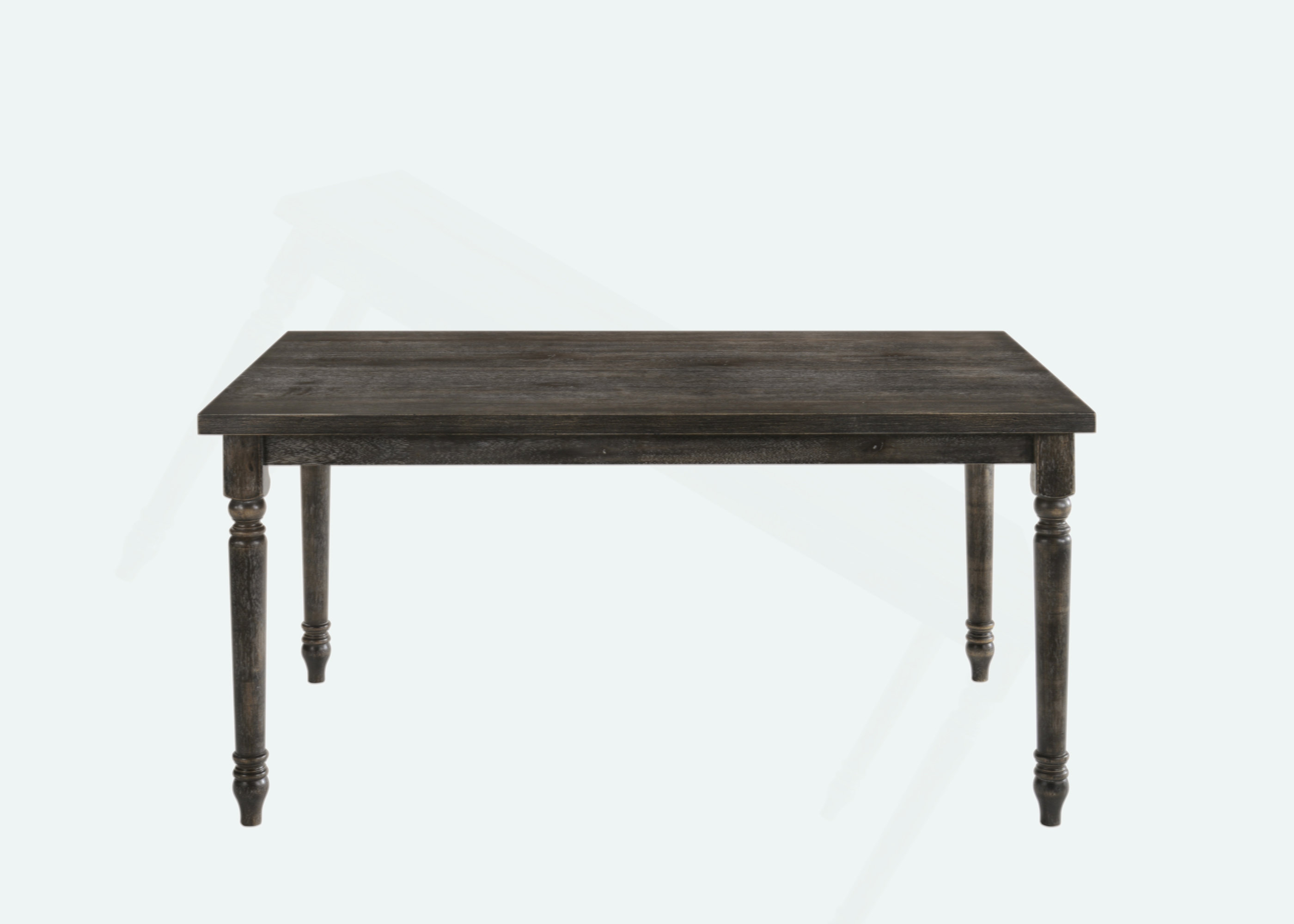 Charlton Home® Weathered Gray Finish Dining Table | Wayfair
