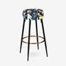 Design Art Blue Industrial Geometry Shape Melody - Geometric Bar Stools ...
