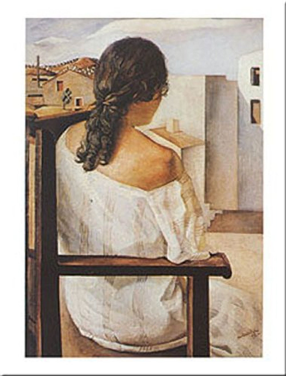 Vault W Artwork Back of Girl by Salvador Dali - Unframed Graphic Art ...
