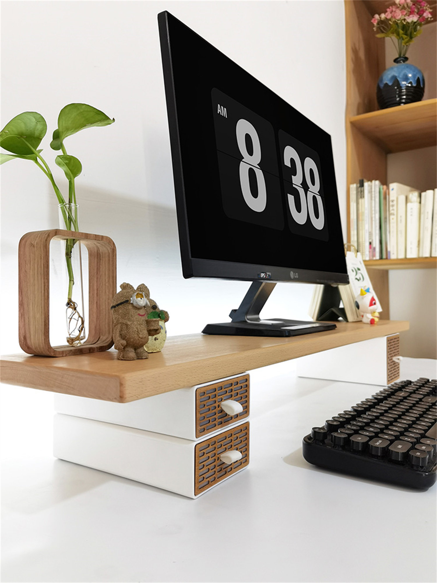 Hokku Designs Rukayya Manufactured Wood Monitor Stand | Wayfair