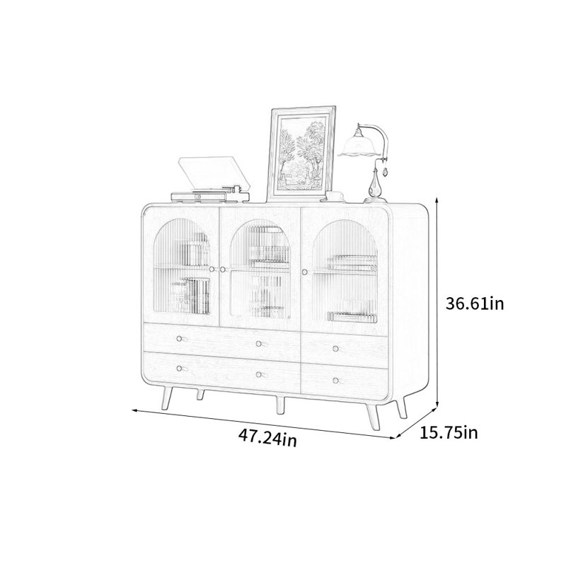 HomeLuxea Retro-style sideboard cabinet | Wayfair