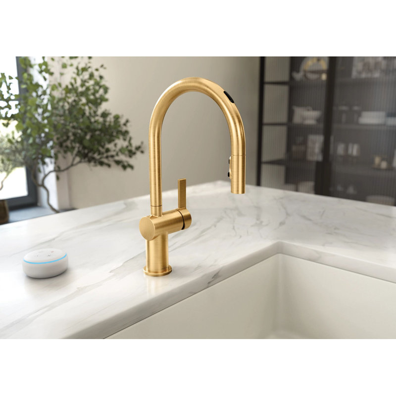 Moen Cia MotionSense Wave Single Handle Pulldown Kitchen Faucet with ...