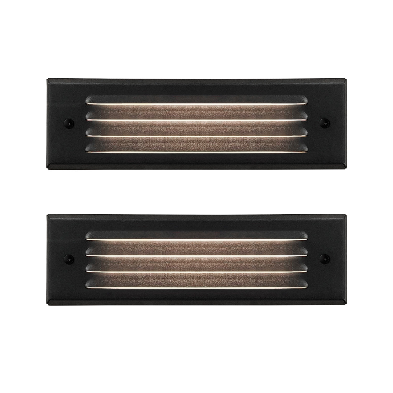 GKOplus Black Integrated LED Metal Step Light Pack | Wayfair