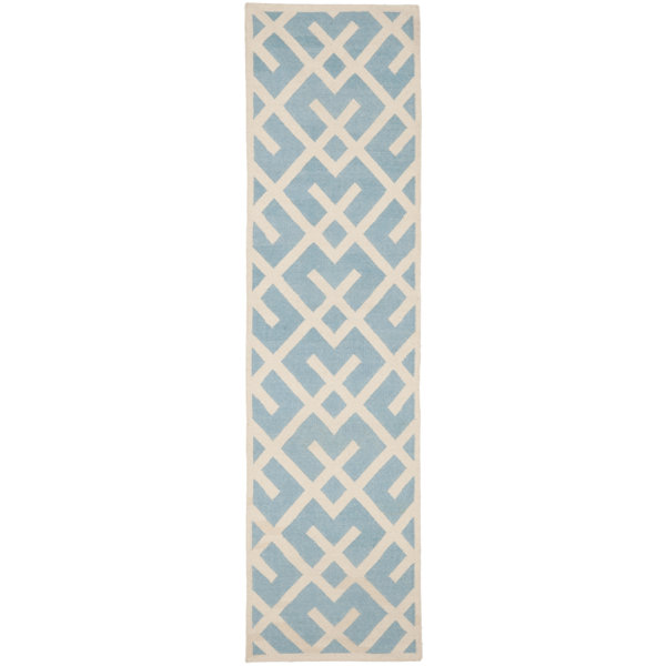 George Oliver Fung Hand Woven Flat Weave Wool/Cotton Geometric Rug in ...