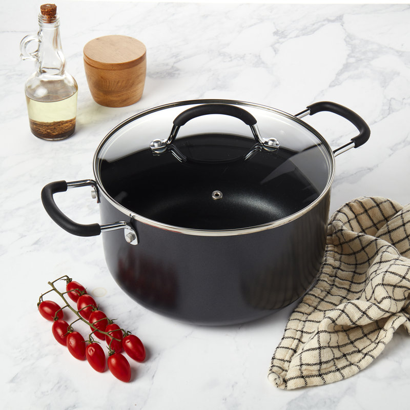 Denmark Tools for Cooks 6-Quart Nonstick Aluminum Dutch Oven Pot, Black ...