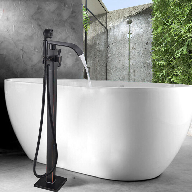 Belfry Bathroom Viveros Freestanding Waterfall Bath Tap | Wayfair.co.uk