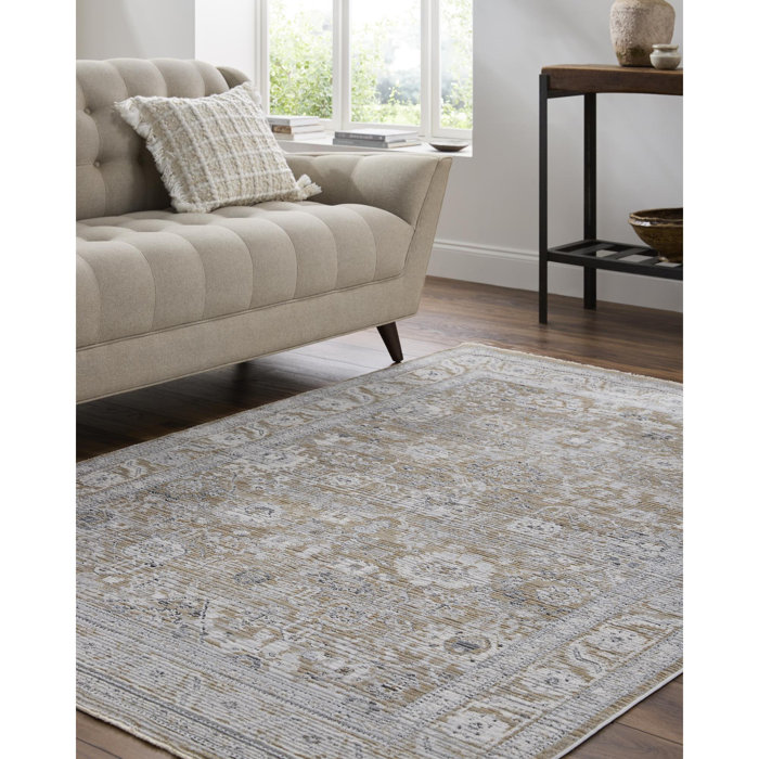 Bungalow Rose Boltri Traditional Machine Woven Area Rug & Reviews ...