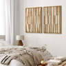 wall26 " Set Taupe Tones Modern Geometric Abstract " 2 - Pieces on ...