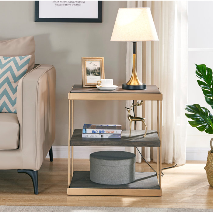 Mercer41 Gerrity Floor Shelf End Table & Reviews | Wayfair