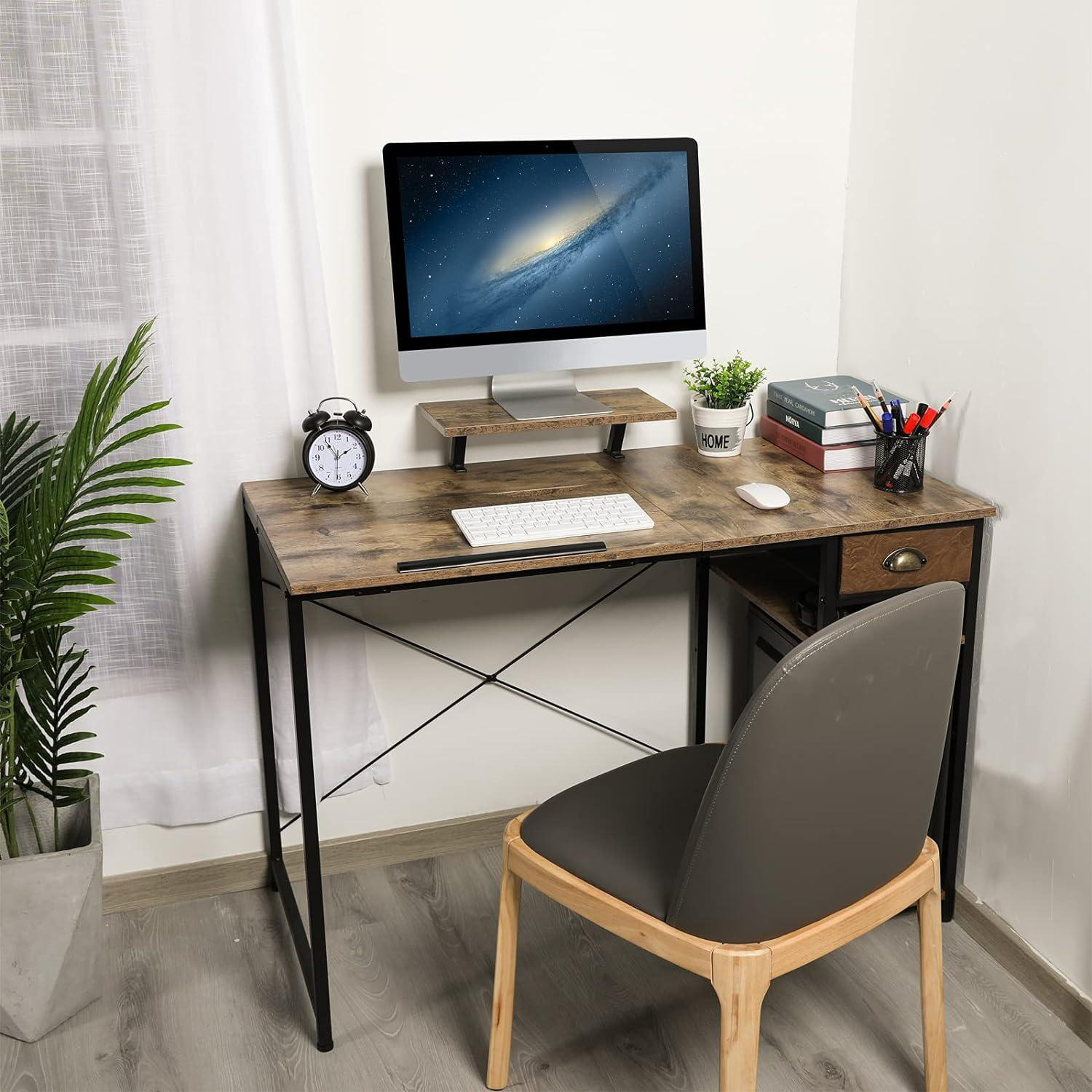 HomCom Metal Base Computer Table - Wayfair Canada