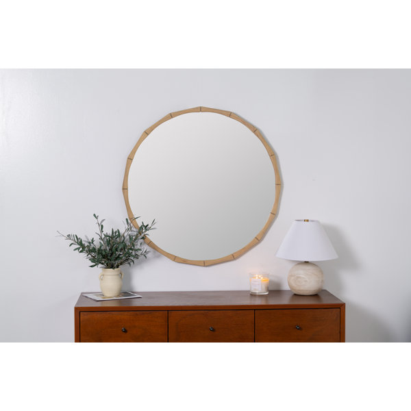 Birch Lane™ Sandy Round Wall Mirror "& Reviews" | Wayfair