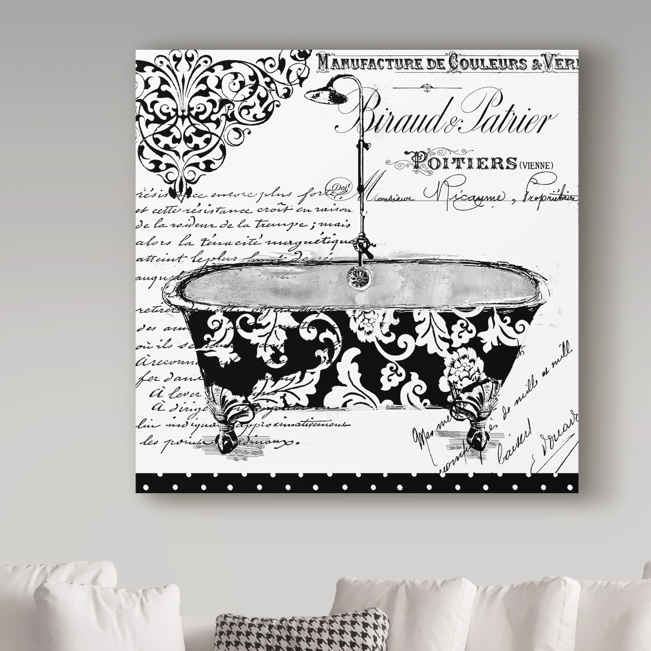Trademark Fine Art 'Boudoir I' Graphic Art Print on Wrapped Canvas ...