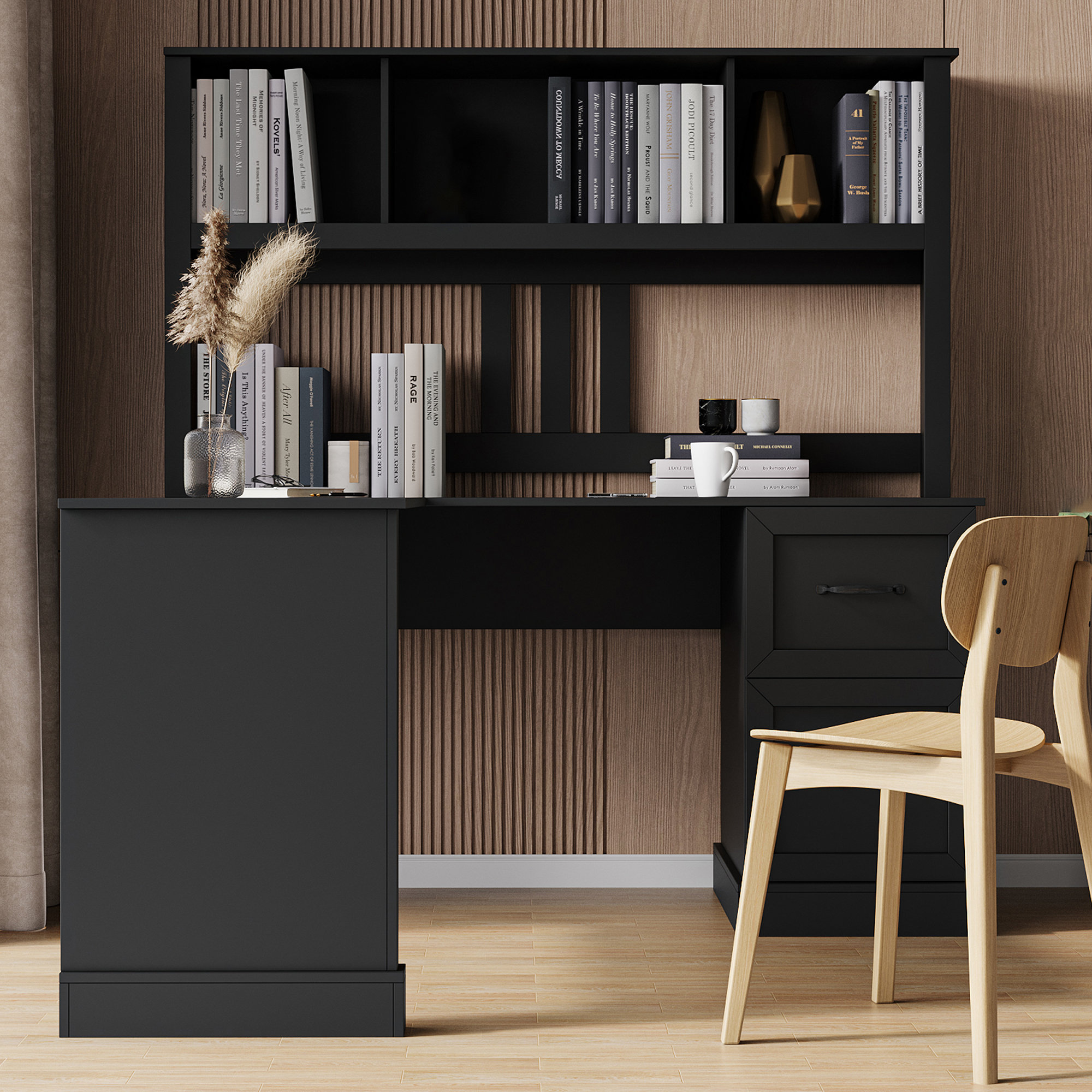 Red Barrel Studio® Cleon L-Shape Executive Desk | Wayfair