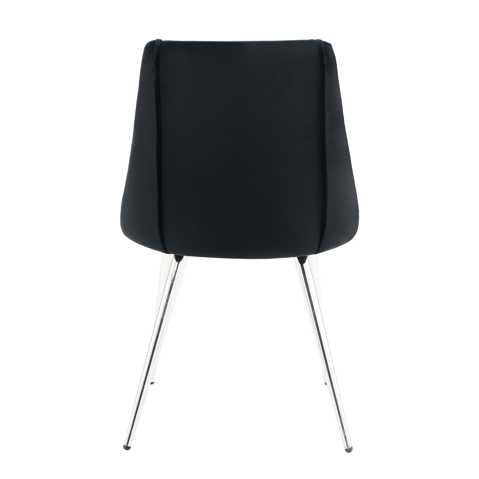 Corrigan Studio® 4pcs Black Velvet Student Desk Chairs - Breathable ...