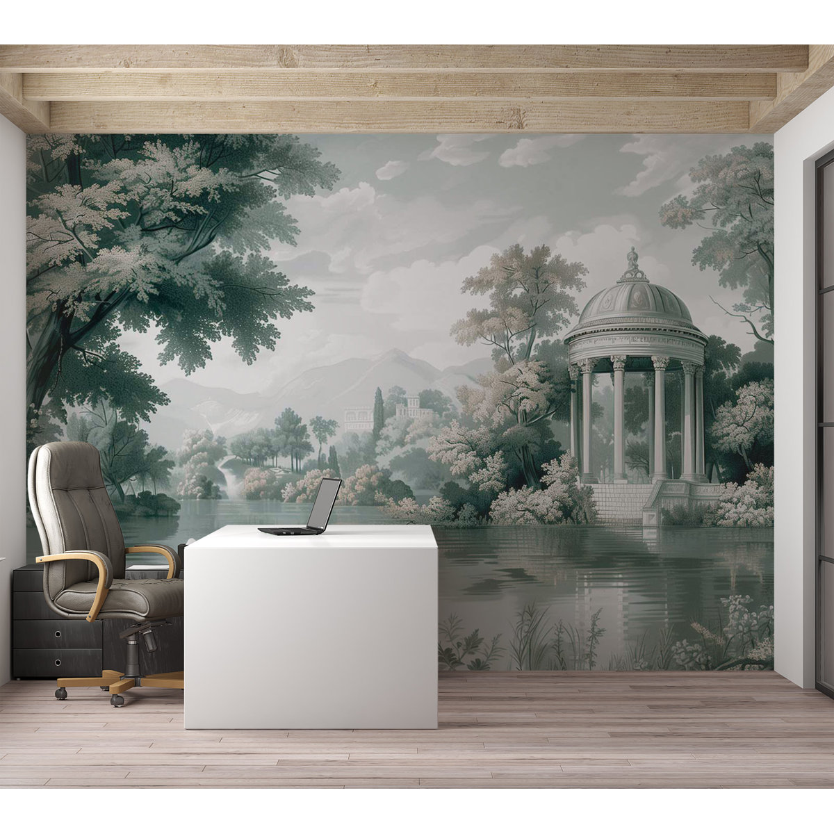 Lark Manor™ Peel & Stick Landscape Wall Mural - Dreamscape At The Lake ...