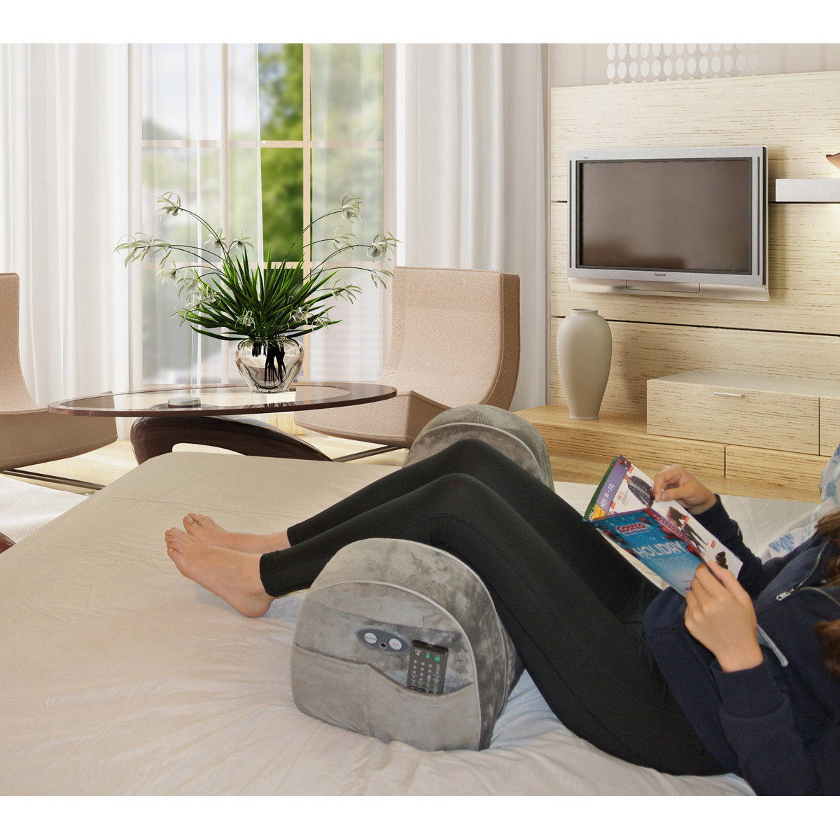 Carepeutic Leg Rest Wedge with Heated Comfort Massage & Reviews | Wayfair