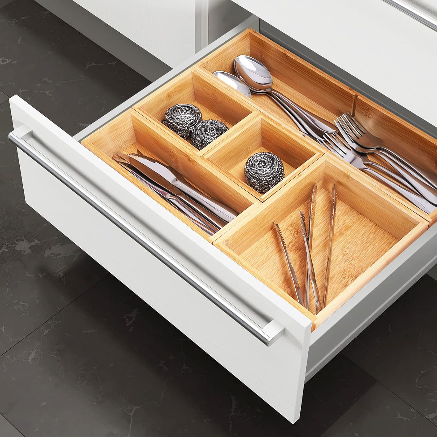 Hokku Designs Bathroom Drawer Organizer,Set Of 5 | Wayfair