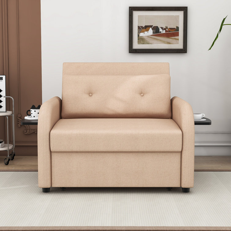 Latitude Run® Jerico Upholstered Reclining Sleeper Sofa, Pull Out Sofa ...