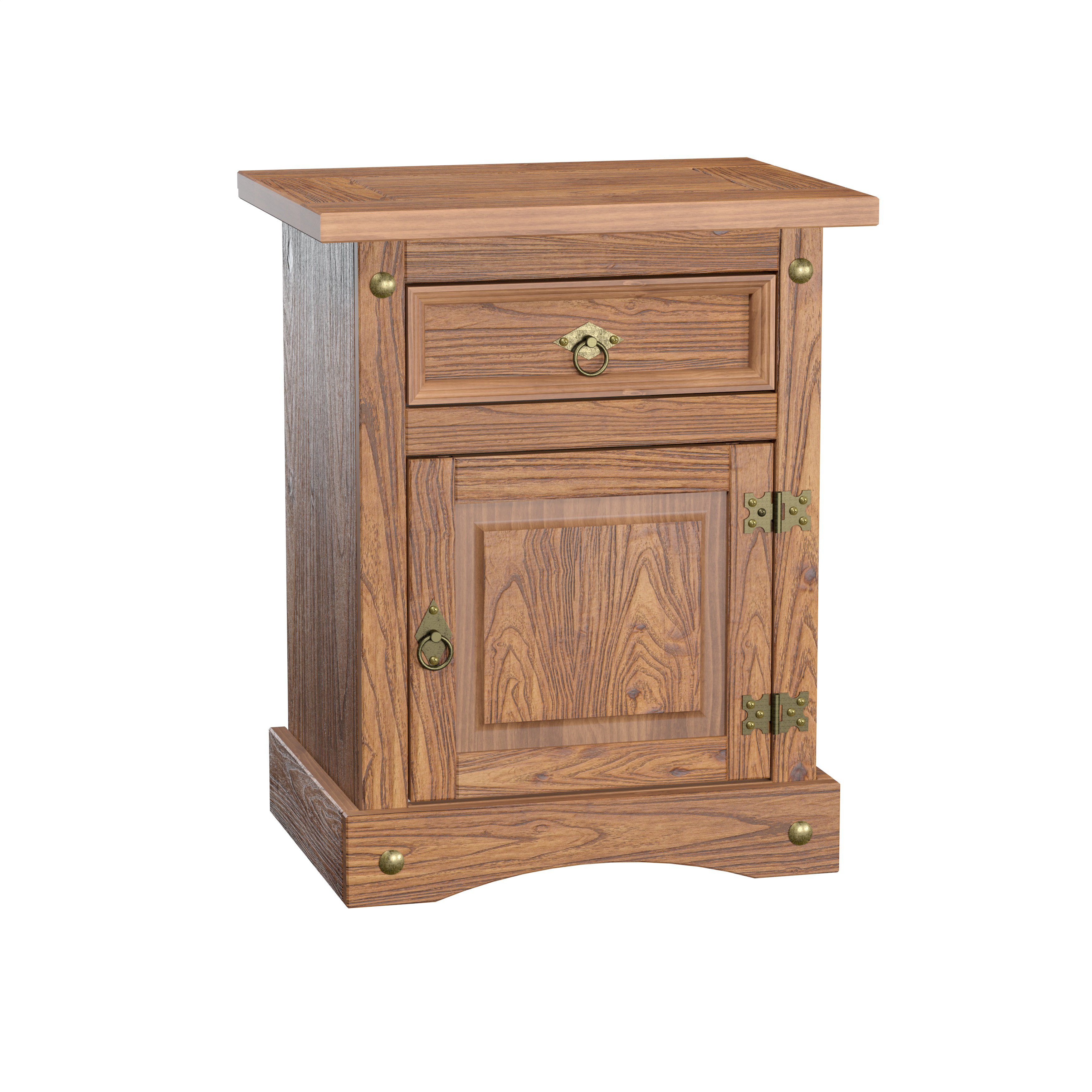 Winston Porter Solid Wood Night Stand, End Table, Bedside Table with ...